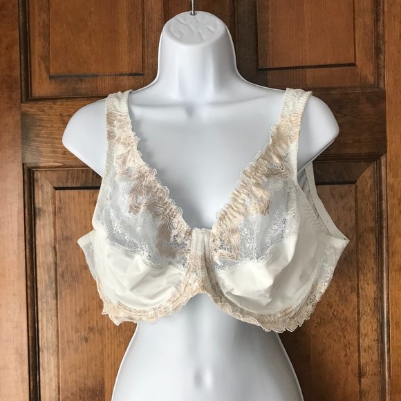 Breezies | Intimates & Sleepwear | Breezies White Wgold Trim Underwire ...
